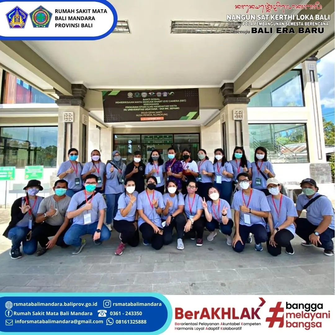 Eye Examination Social Activity at Gema Santi Hospital Nusa Penida - Bali Mandara Eye Hospital