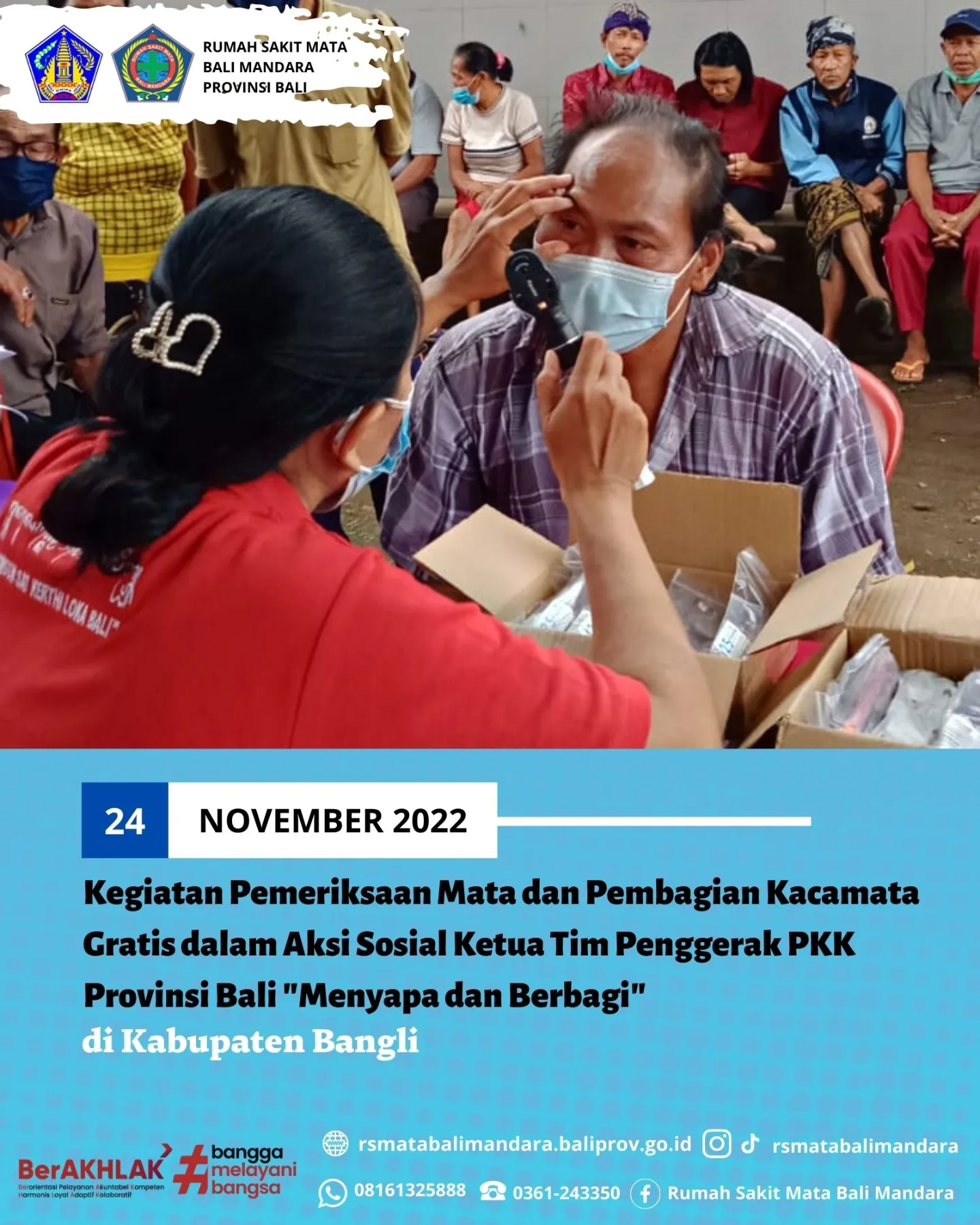Kegiatan Pemeriksaan Mata dan Pembagian Kacamata Gratis dalam Aksi ...