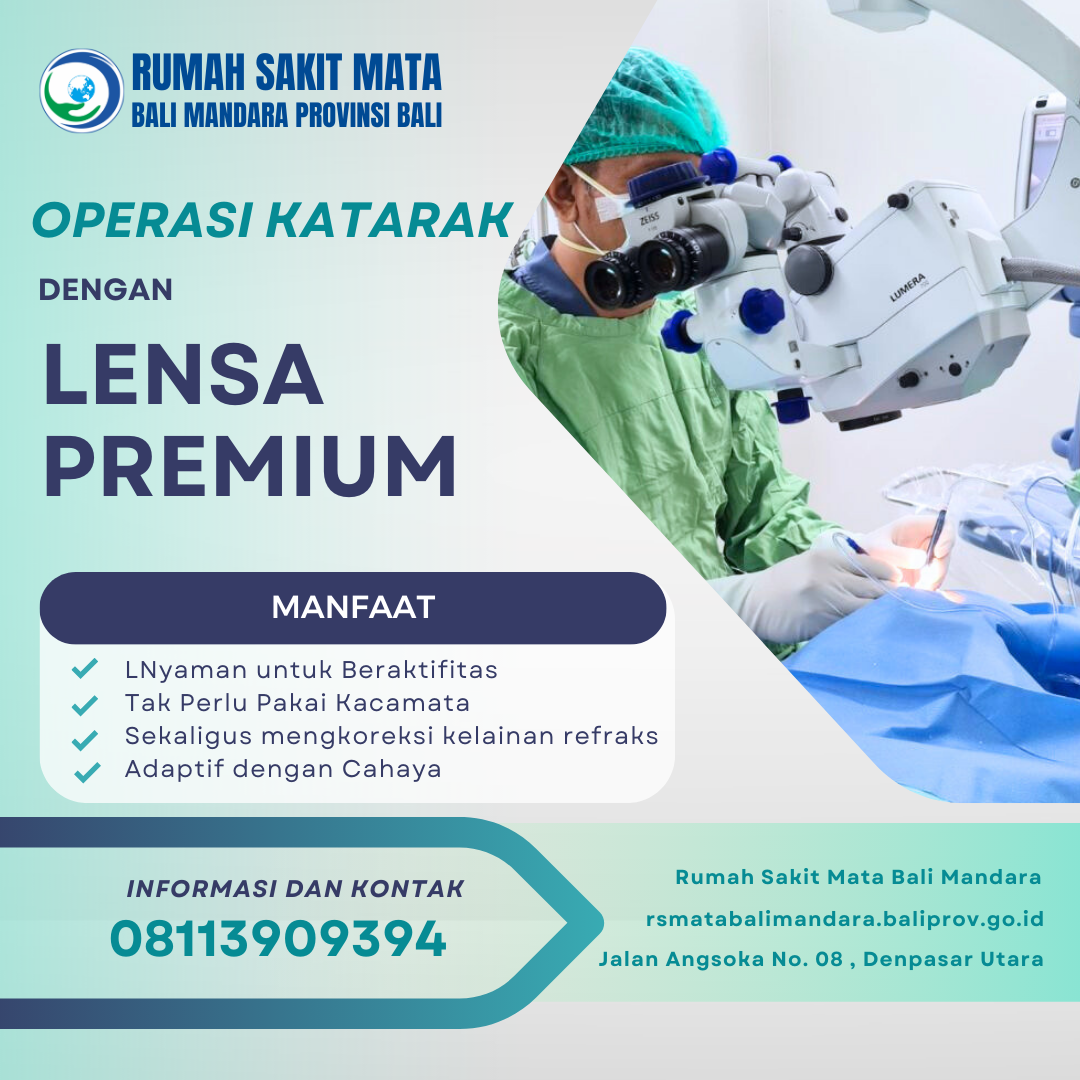 OPERASI KATARAK DENGAN LENSA PREMIUM - Rumah Sakit Mata Bali Mandara